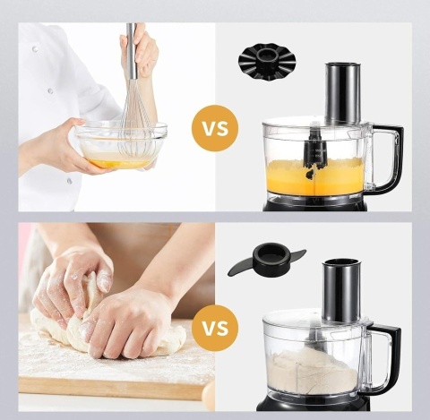 TopStrong wielofunkcyjny Robot kuchenny 800 W czarny 6 funkcji